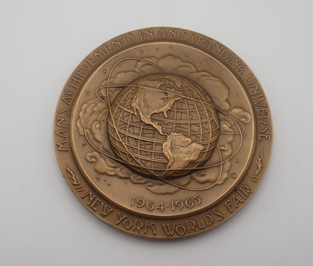 Vintage 1964 New York World's Fair Souvenir Medal Medallion - 300th ...