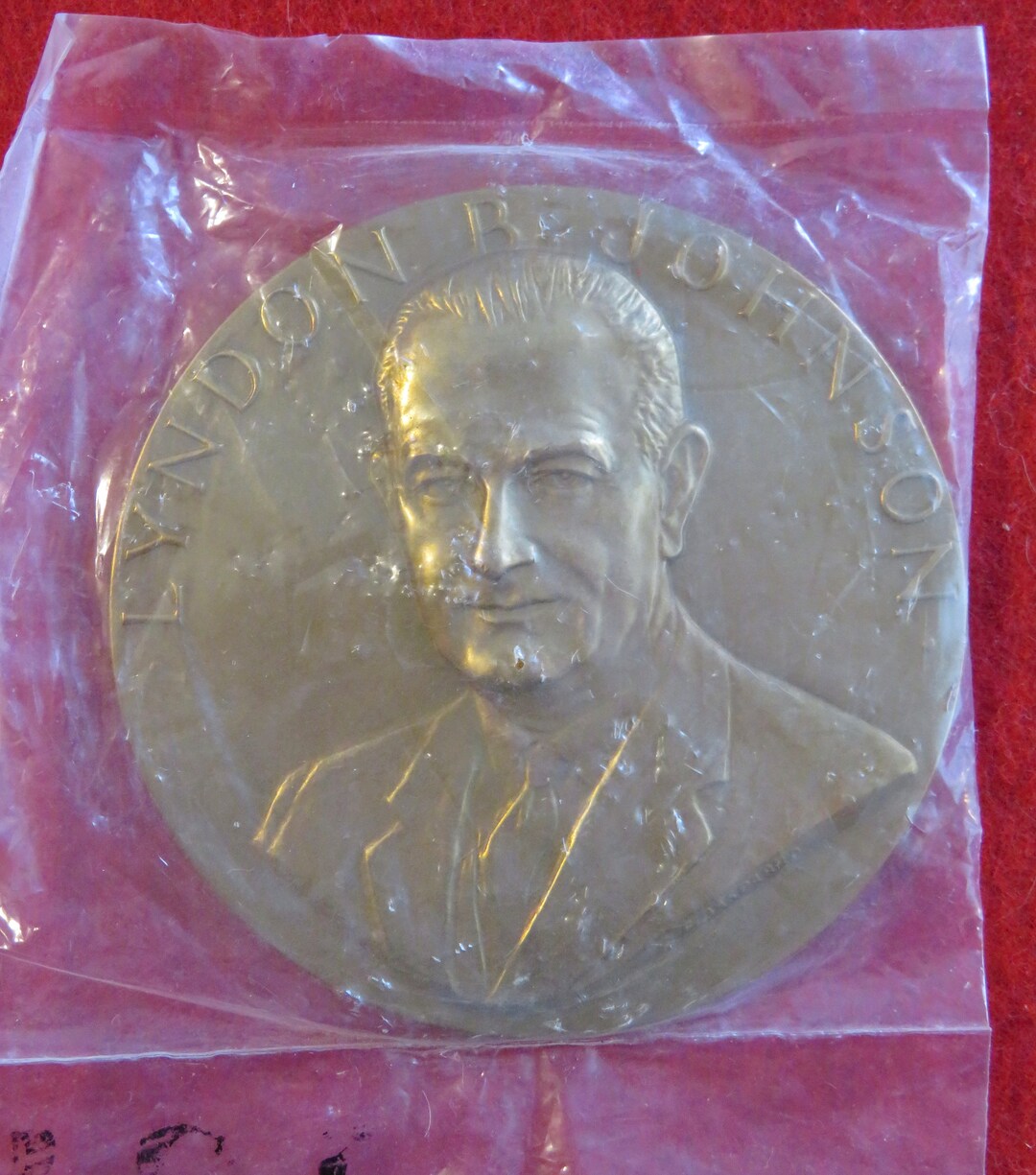 Original 1965 LBJ President Lyndon Baines Johnson Inaugural Large ...