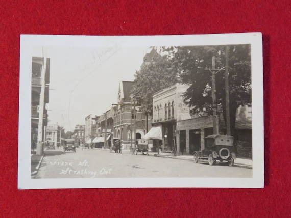 Vintage 1920's Frank Street Strathroy Ontario Souvenir | Etsy