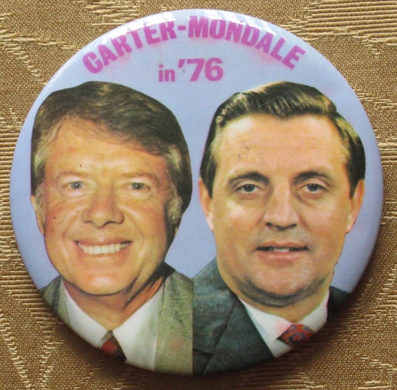Original 1976 Large Jimmy Carter Walter Mondale Conve… - Gem