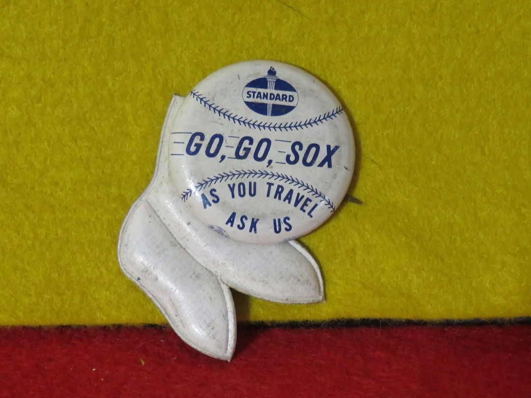 Vintage 1959 Standard Oil Go Go White Sox Chicago Baseball Pinback ...