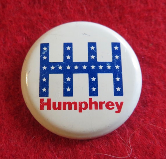 Original 1968 HHH Hubert Humphrey For President Patri… - Gem