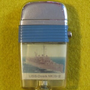 Vintage 1960's USS Ozark MCS 2 US Ship See Thru Advertising Souvenir ...