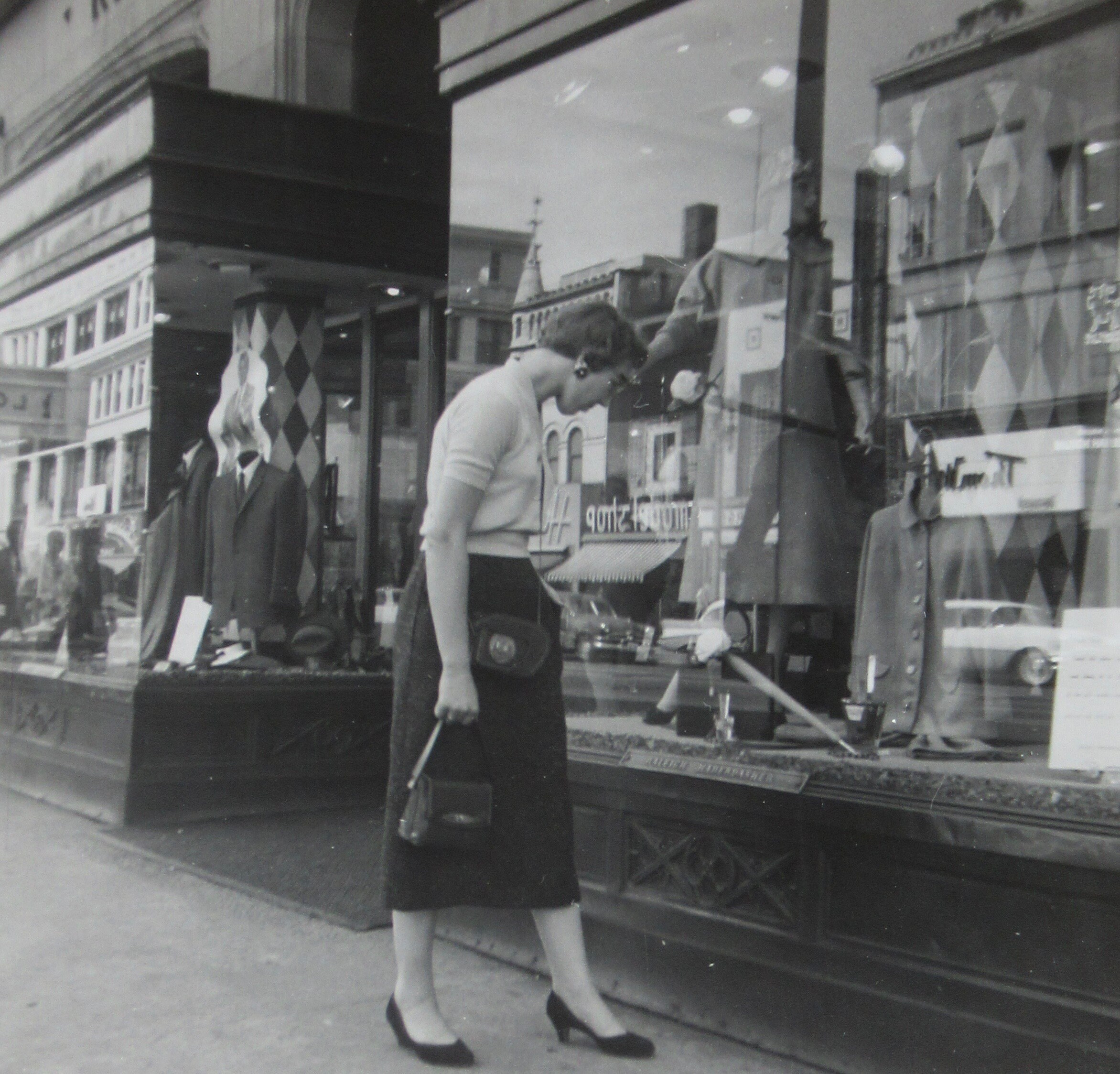 Window Shopping 1957 Young Woman Checks Out The Latest | Etsy