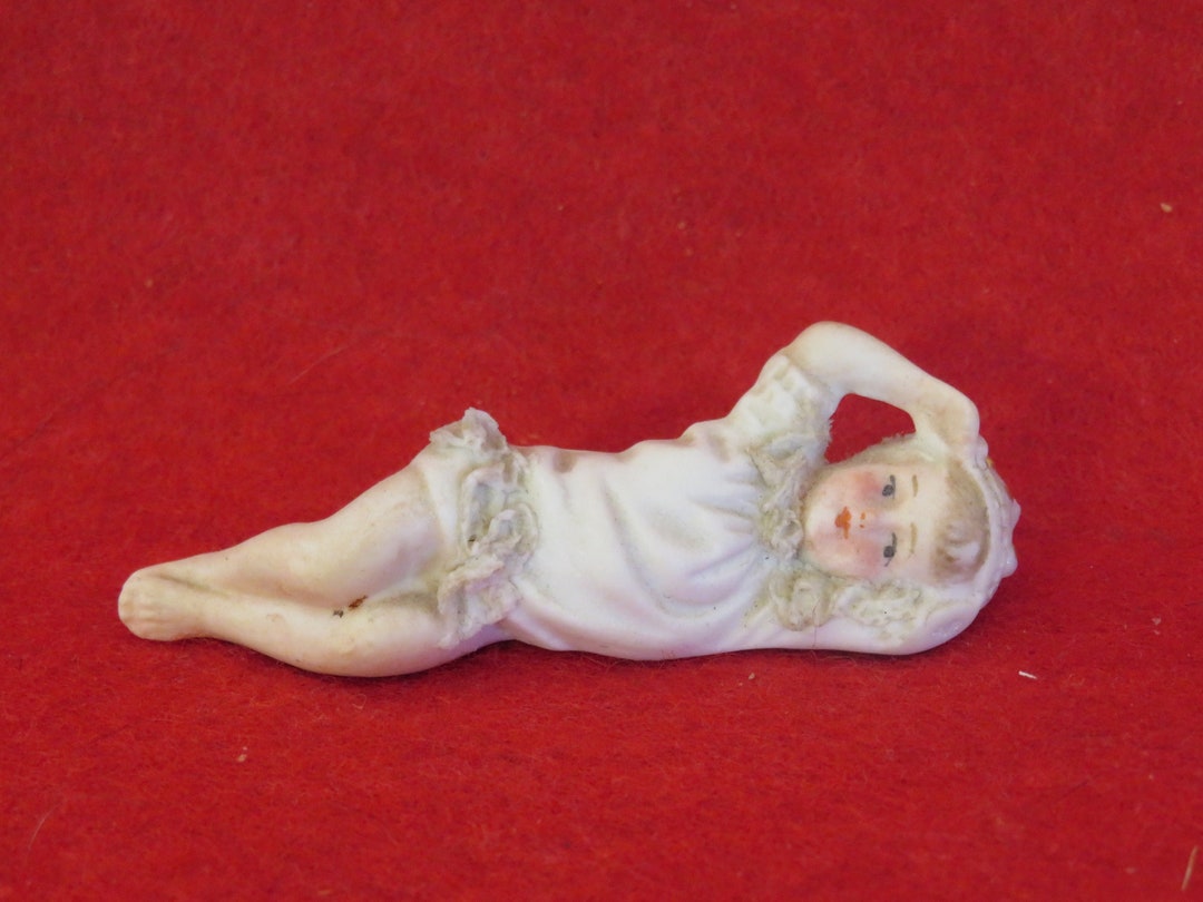 Antique 1900's German Bathing Beauty Baby Porcelain Bisque Figurine - Etsy