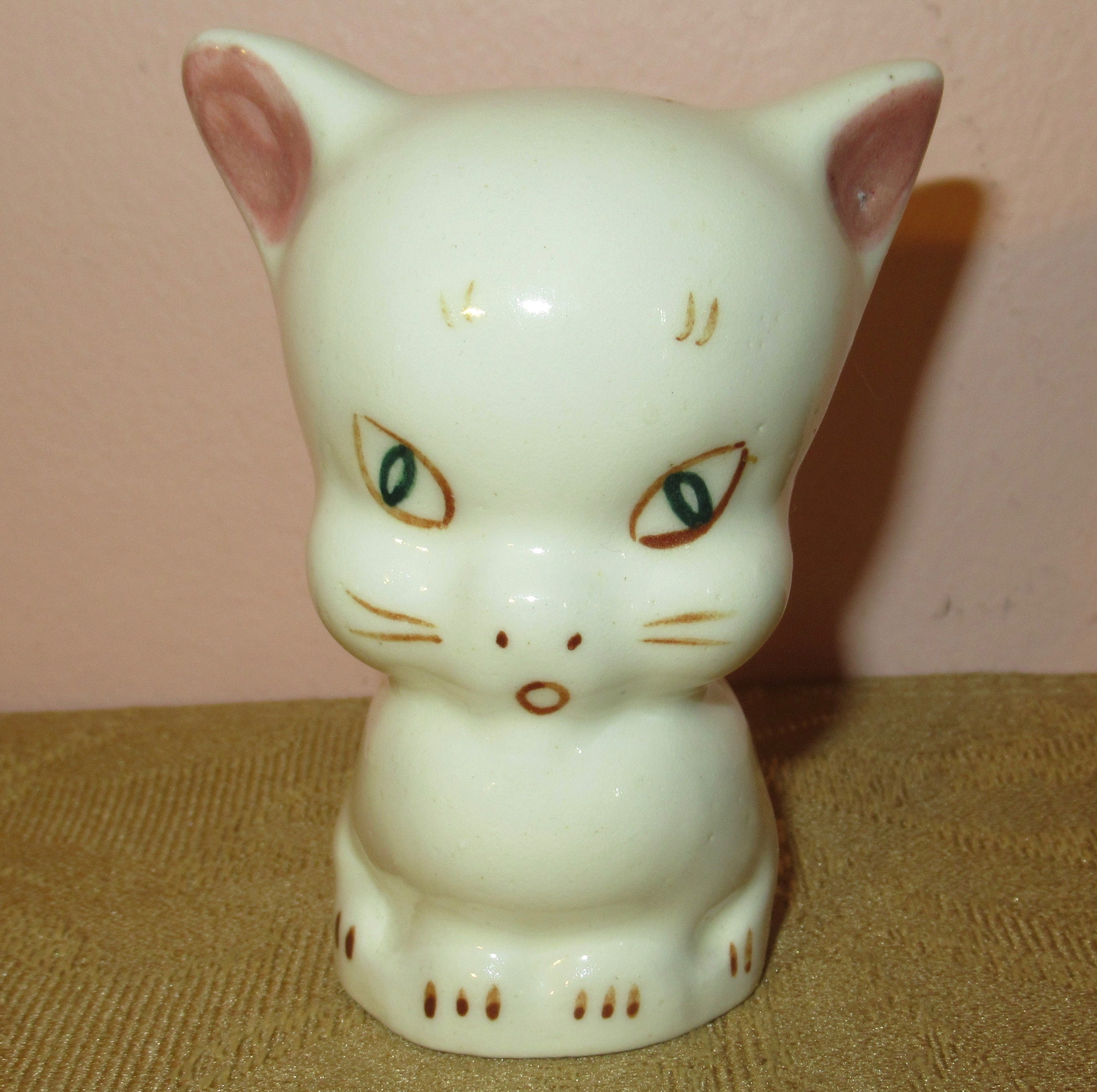 Vintage 1950's Block Pottery California Kitty Cat Feline | Etsy