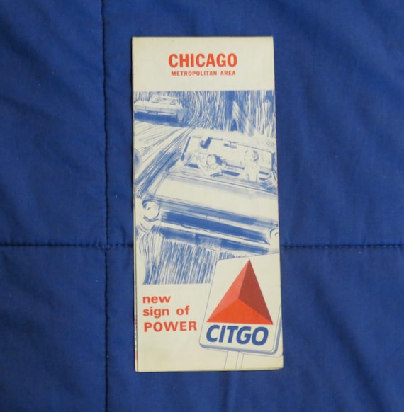 Vintage 1965 Citgo Cities Services Chicago Street Road Map - Etsy