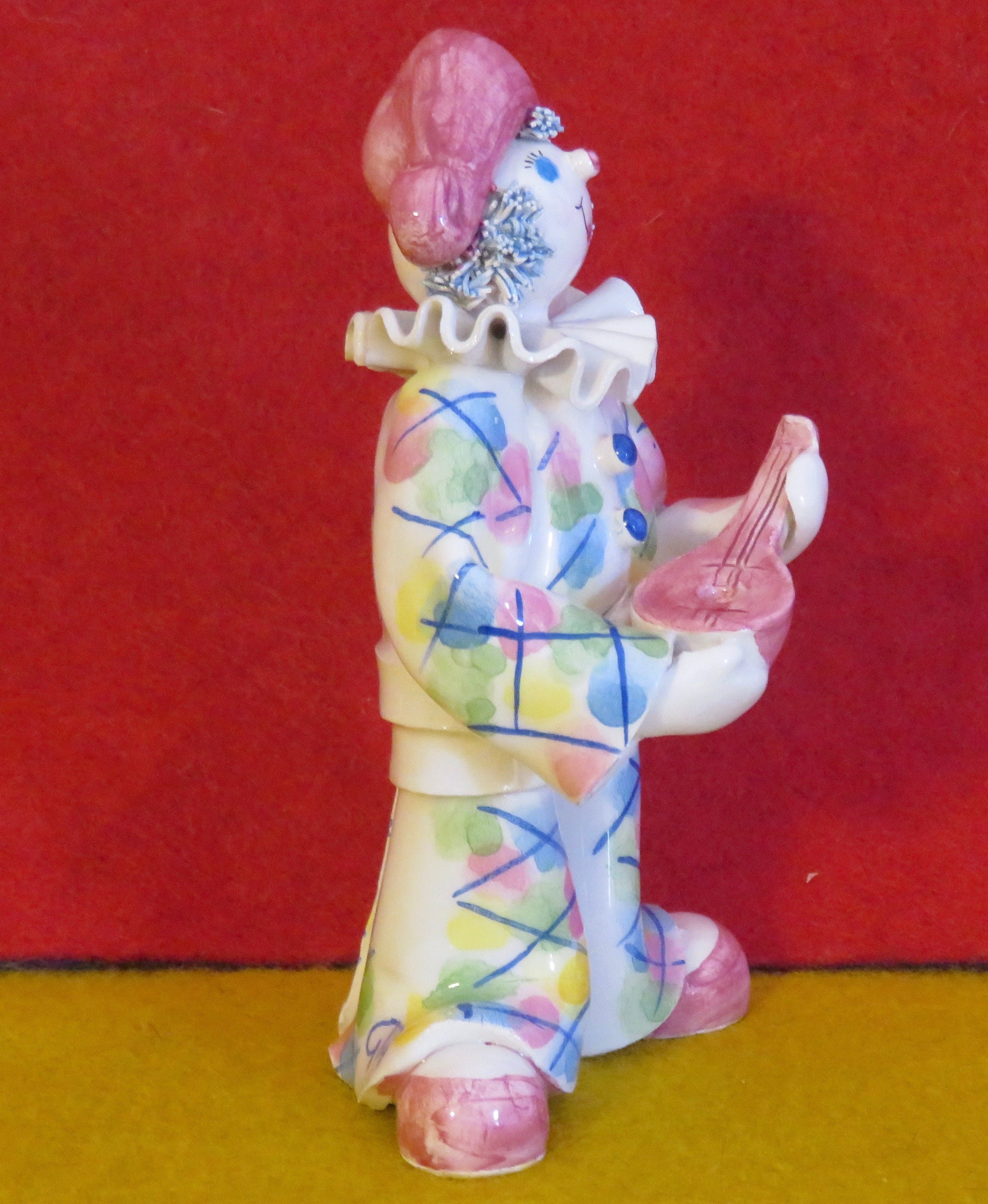 Vintage 1980's Spaghetti Hair Clown Figurine - Made in Italy - Etsy