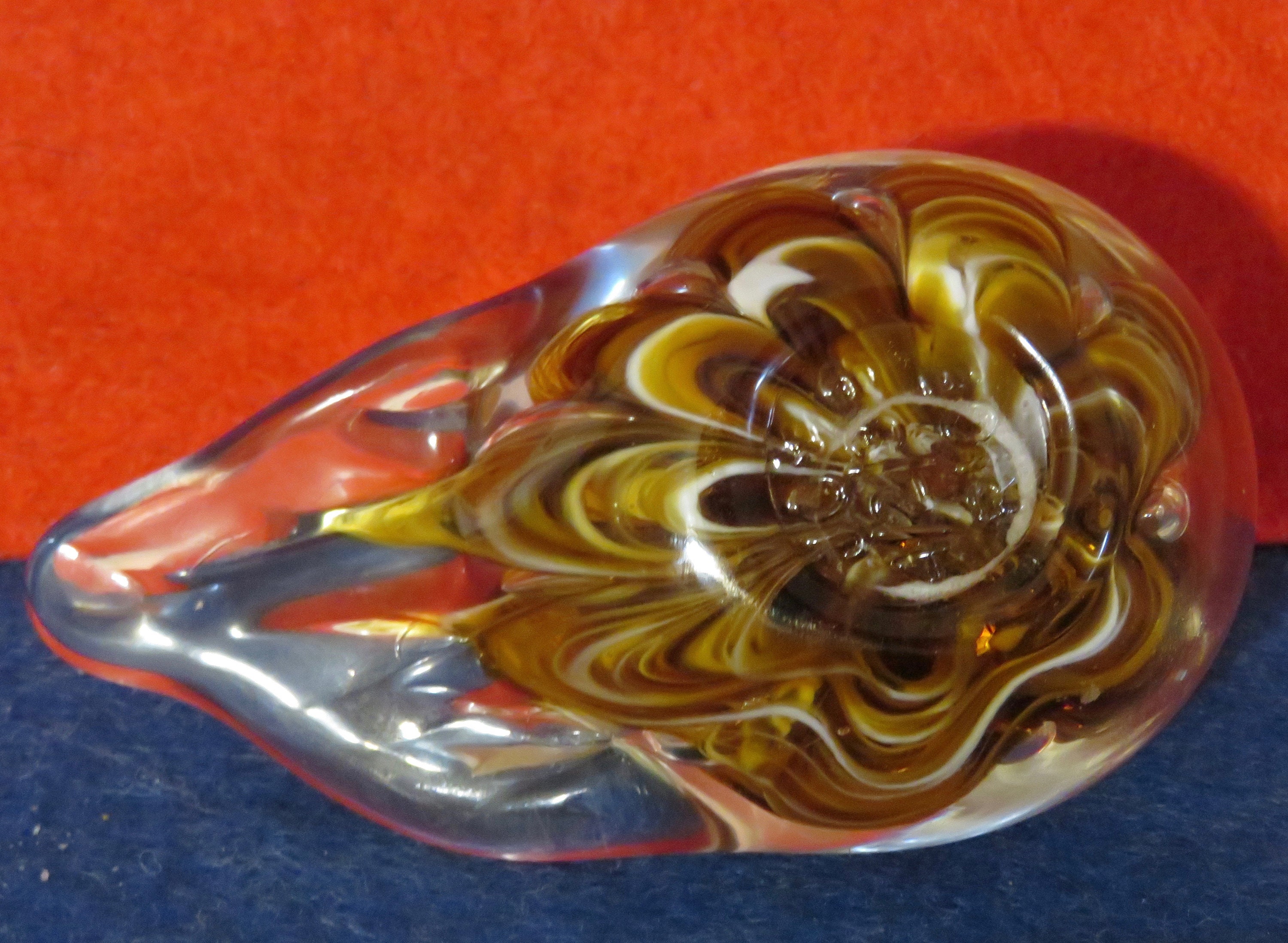 Original 1988 Joe Rice Art Glass Paperweight St Clair Art | Etsy
