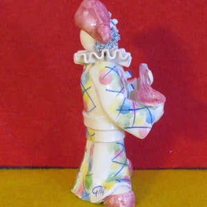Vintage 1980's Spaghetti Hair Clown Figurine - Made in Italy - Etsy