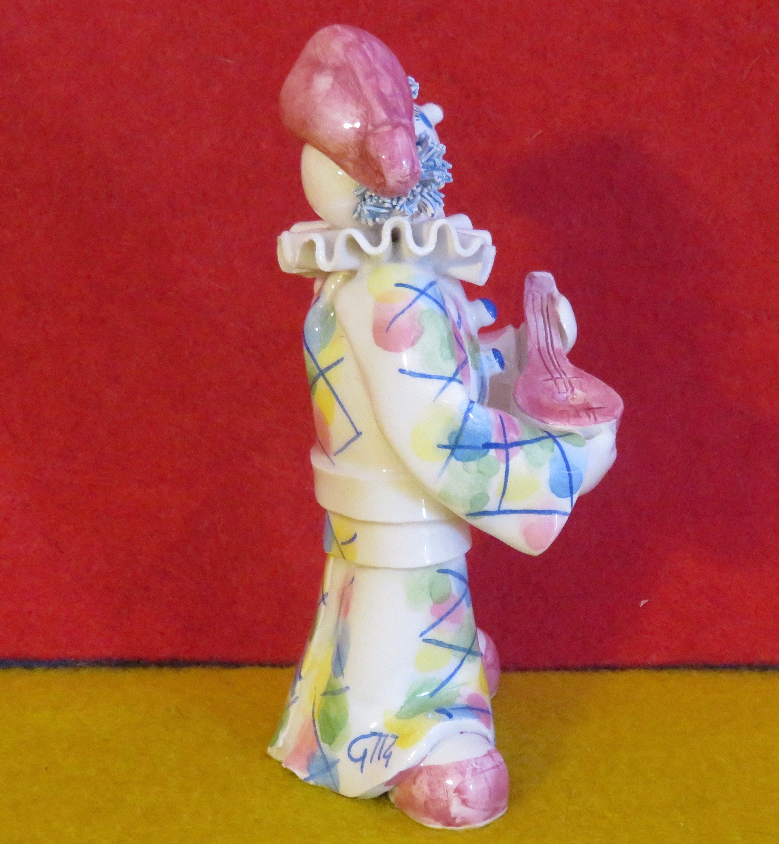 Vintage 1980's Spaghetti Hair Clown Figurine - Made in Italy - Etsy