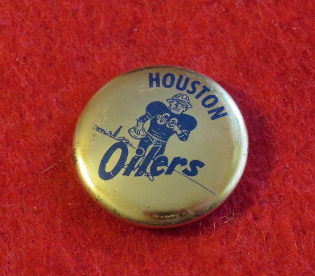 Vintage 1970's Houston Oilers NFL Football Pin Back Button - Etsy