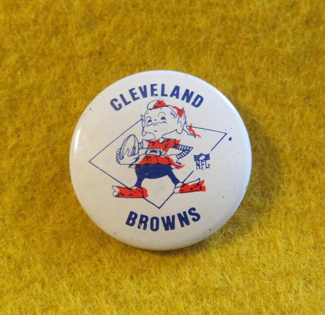 Vintage 1970's Cleveland Browns NFL Football Pin Back Button - Etsy