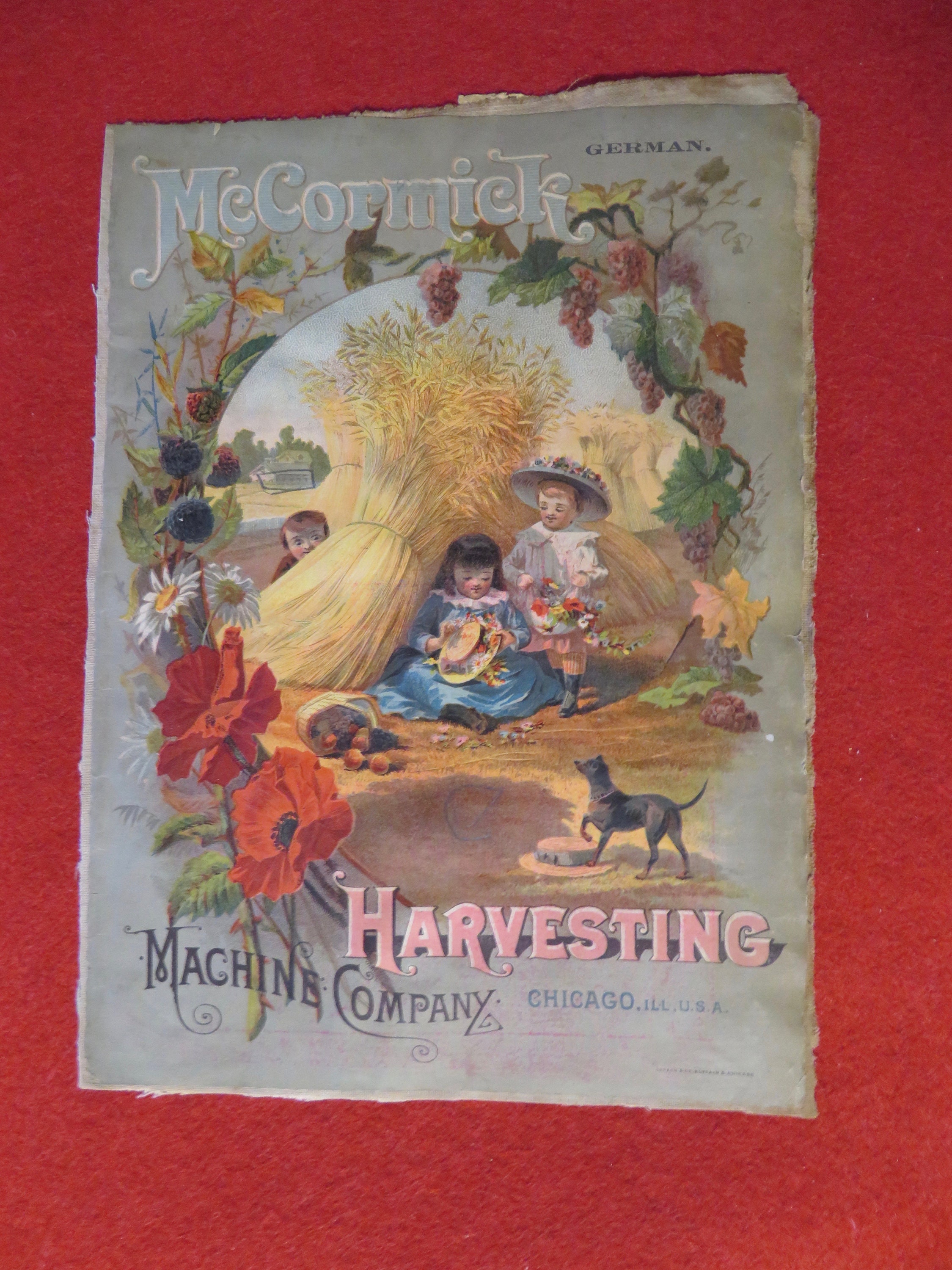 Original 1880's McCormick Harvesting Machine Company | Etsy