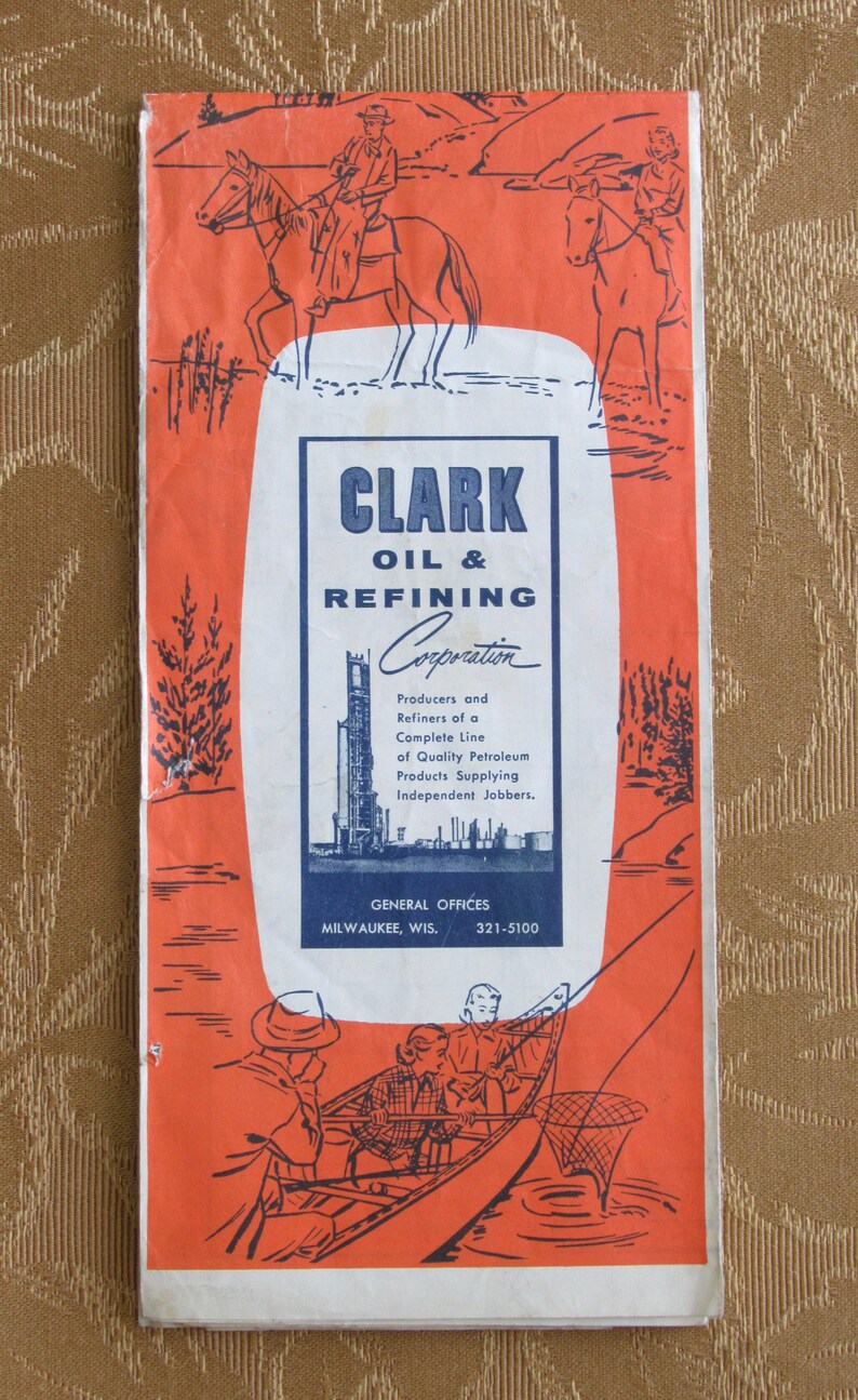 Vintage 1968 Clark Oil & Refining Co Chicago Advertising Road - Etsy