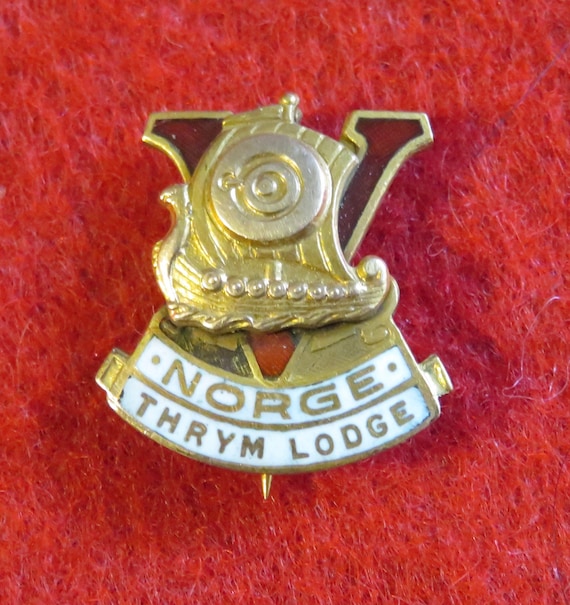 Original 1950's Norwegian Sons of Norway Norge Thrym Lodge | Etsy