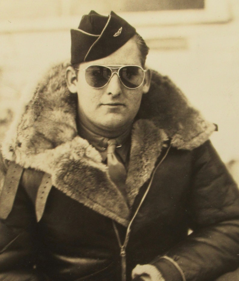 Top Gun - 1940's US Air Force Pilot Very Handsome Snapshot Photo - Etsy