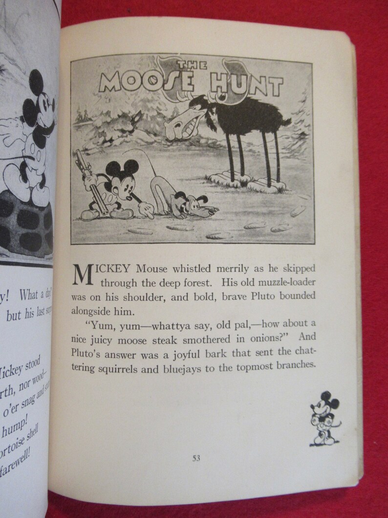1934 Mickey Mouse Stories Book # 2 David Mckay Company Children's Book ...