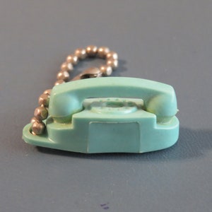 Vintage 1960's Princess Phone Rotary Dial Advertising Key Chain ...