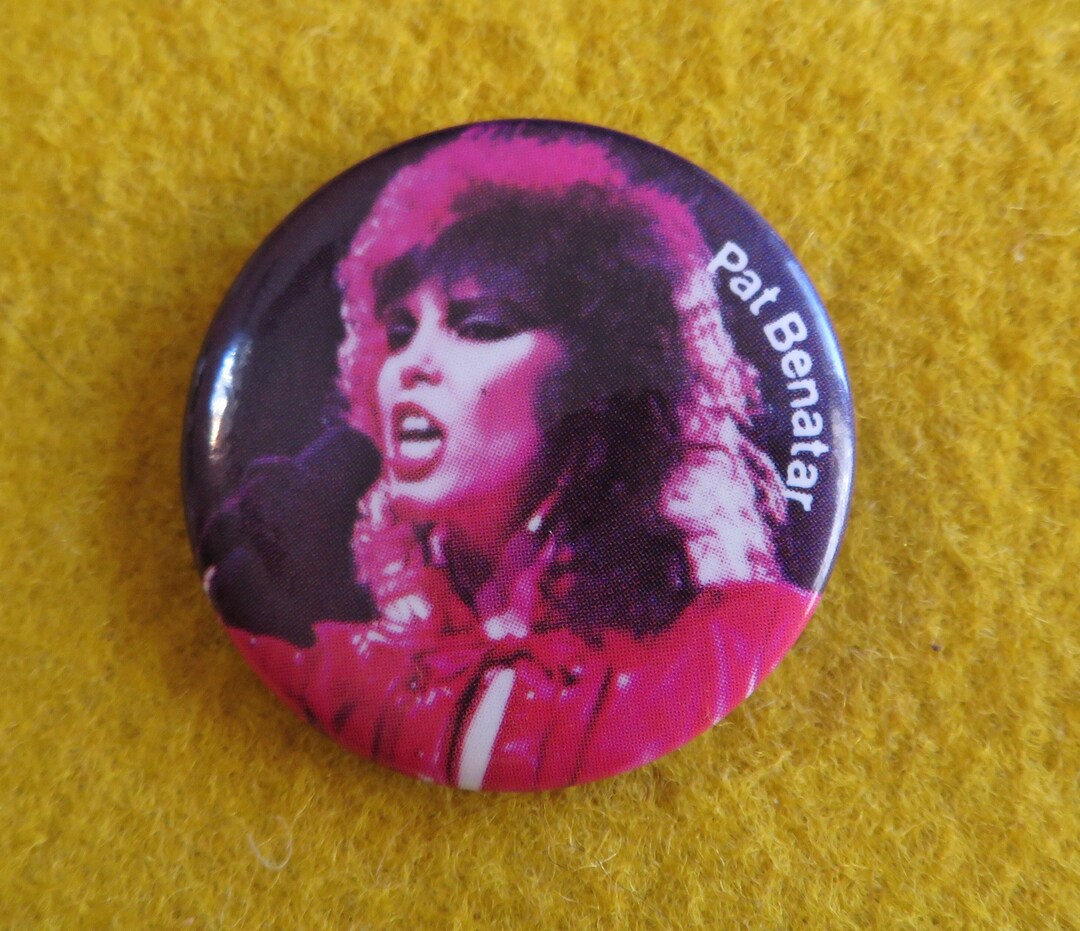 Vintage 1984 Pat Benatar Pinback Button - Etsy