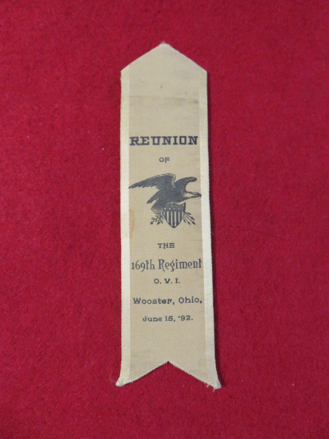 Patriotic 1892 GAR Reunion 169th Regiment O. V. I. Wooster Ohio ...