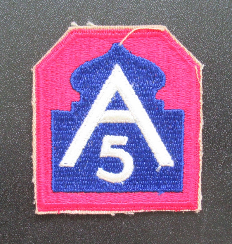 1940's WW II US Army 5th Division Patch - A5 Combat Infantry - Etsy