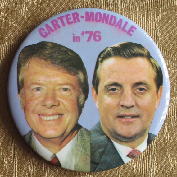 Original 1976 Large Jimmy Carter Walter Mondale Conve… - Gem