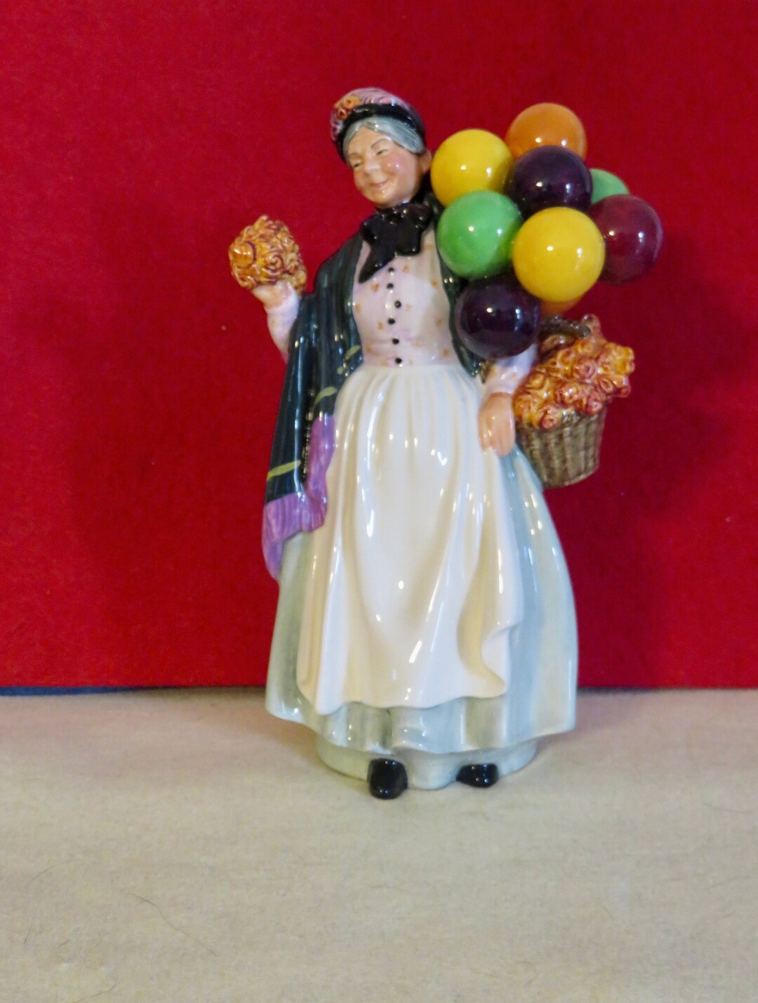 Vintage 1950's Royal Doulton Biddy Pennyfarthing Balloon Lady Fine ...