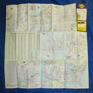 Original 1962 Sunoco Ohio Advertising Road Map - Etsy
