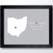 Personalized Ohio Map: Custom Ohio Wedding Engagement Gift - Etsy