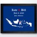 Personalized Indonesia Map: Custom Indonesia Wedding, Engagement Gift ...