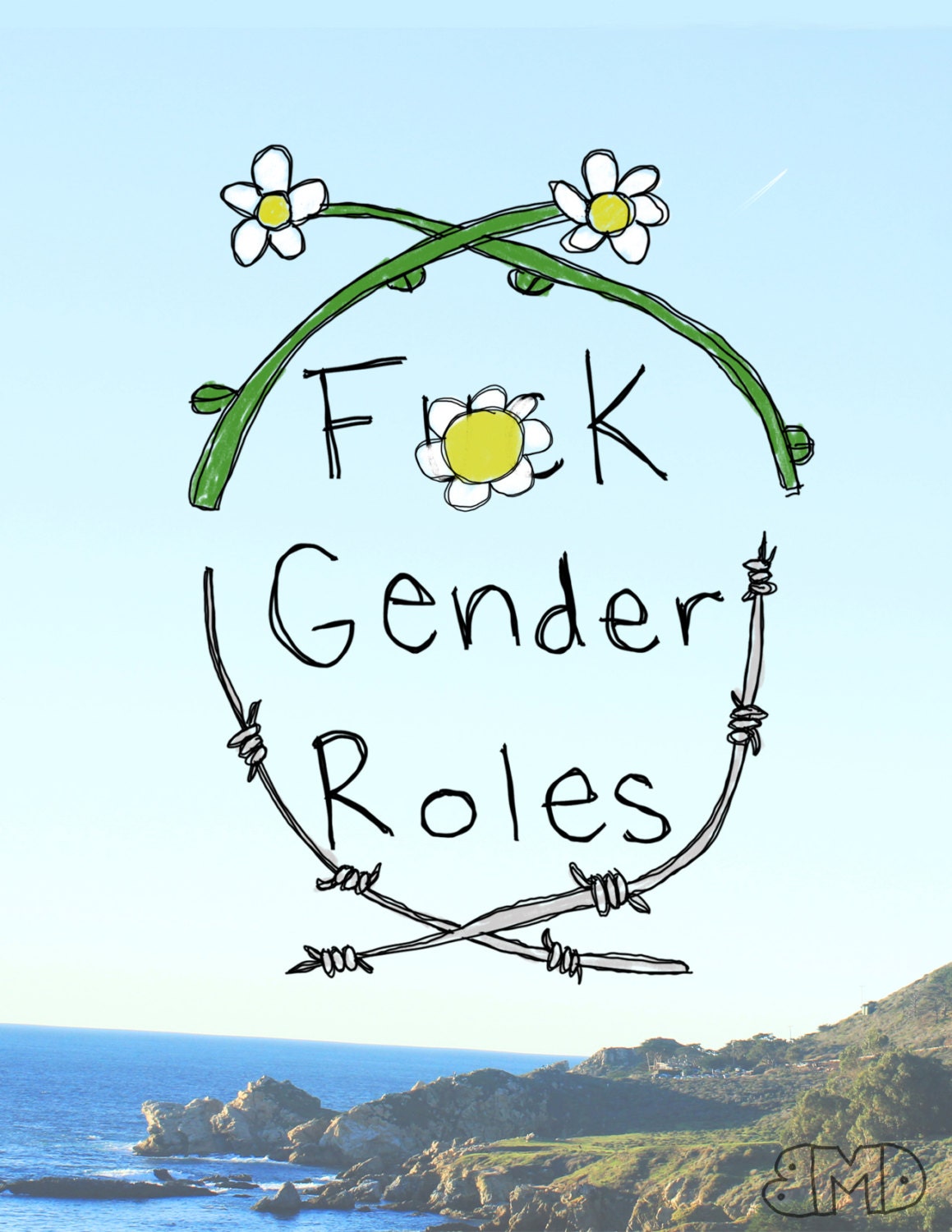 F**k Gender Roles Poster - Etsy