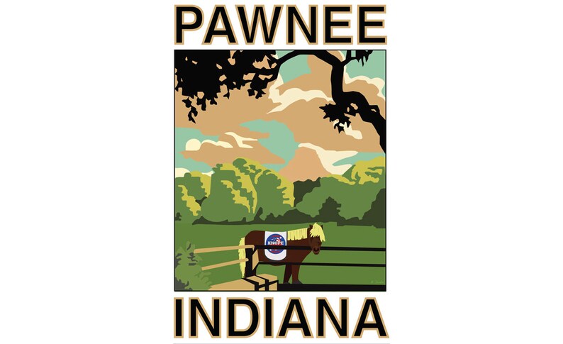 DIGITAL DOWNLOAD: Vintage Pawnee Travel Poster - Parks and Rec - Etsy