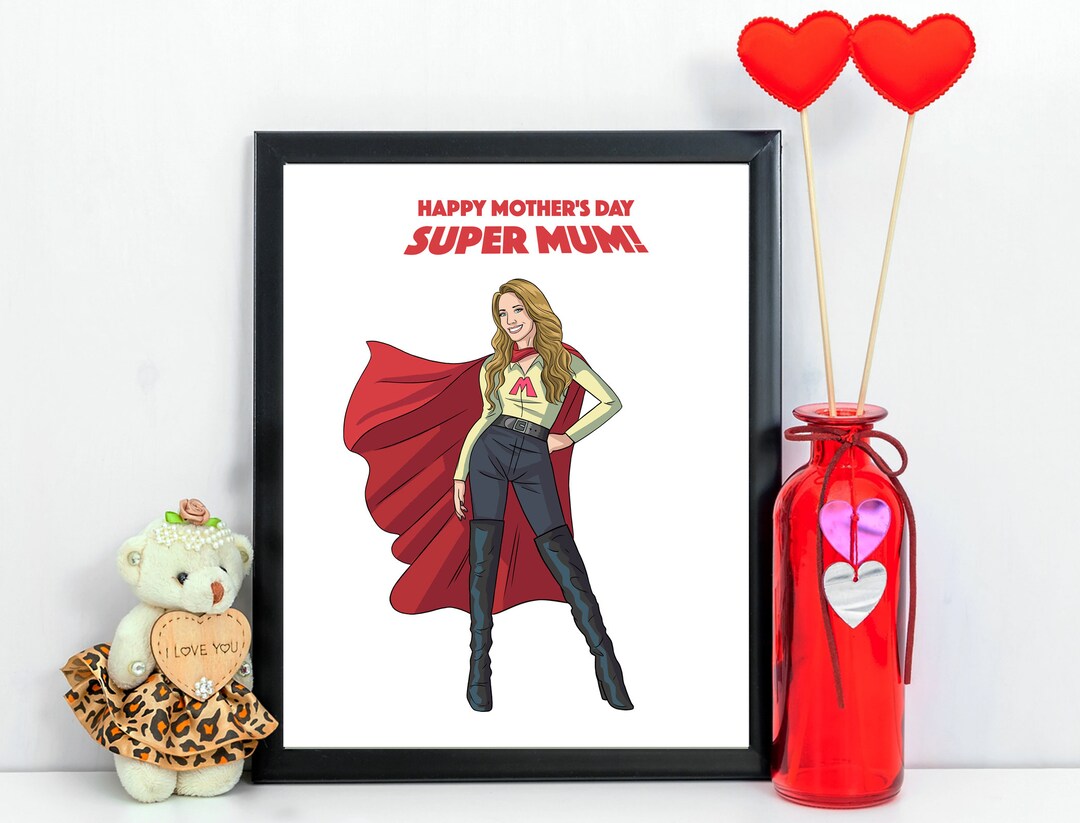 Personalized Super Mom Comic Cover, Custom Fun Nerdy Mothers Day Ideas ...