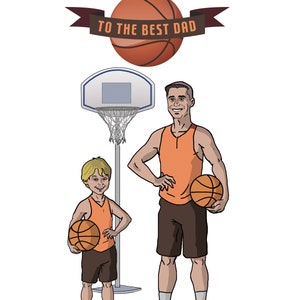 Personalized Sports Portrait for Dad From Son, Clever Creative Fathers ...