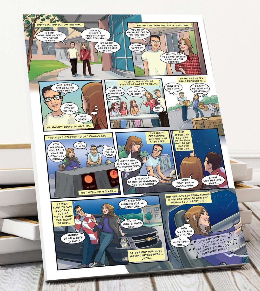 Personalized Hand-drawn Comic Book, Anniversary Gift - Etsy