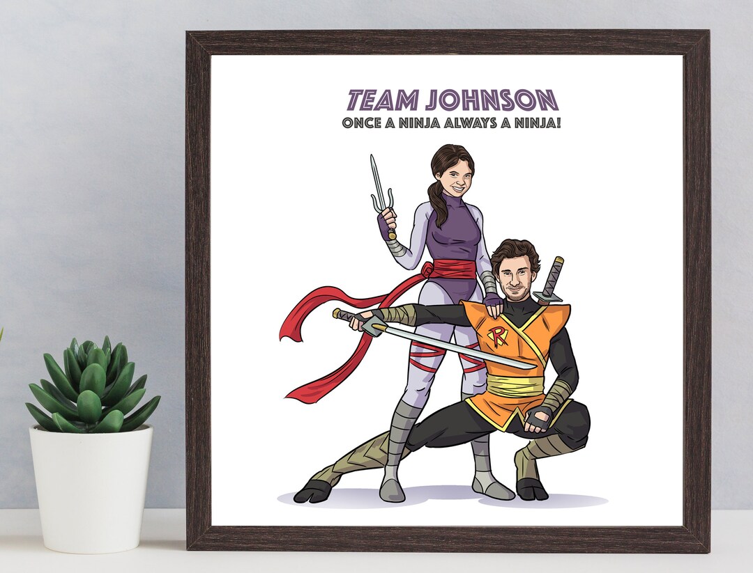 Unique Hand Drawn Superhero Portrait, Nerdy Anniversary Gift for ...