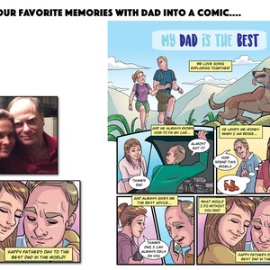Custom Super Dad Comic Strip – Personalized Superhero Gift From Kids - Etsy