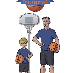 Personalized Sports Portrait for Dad From Son, Clever Creative Fathers ...