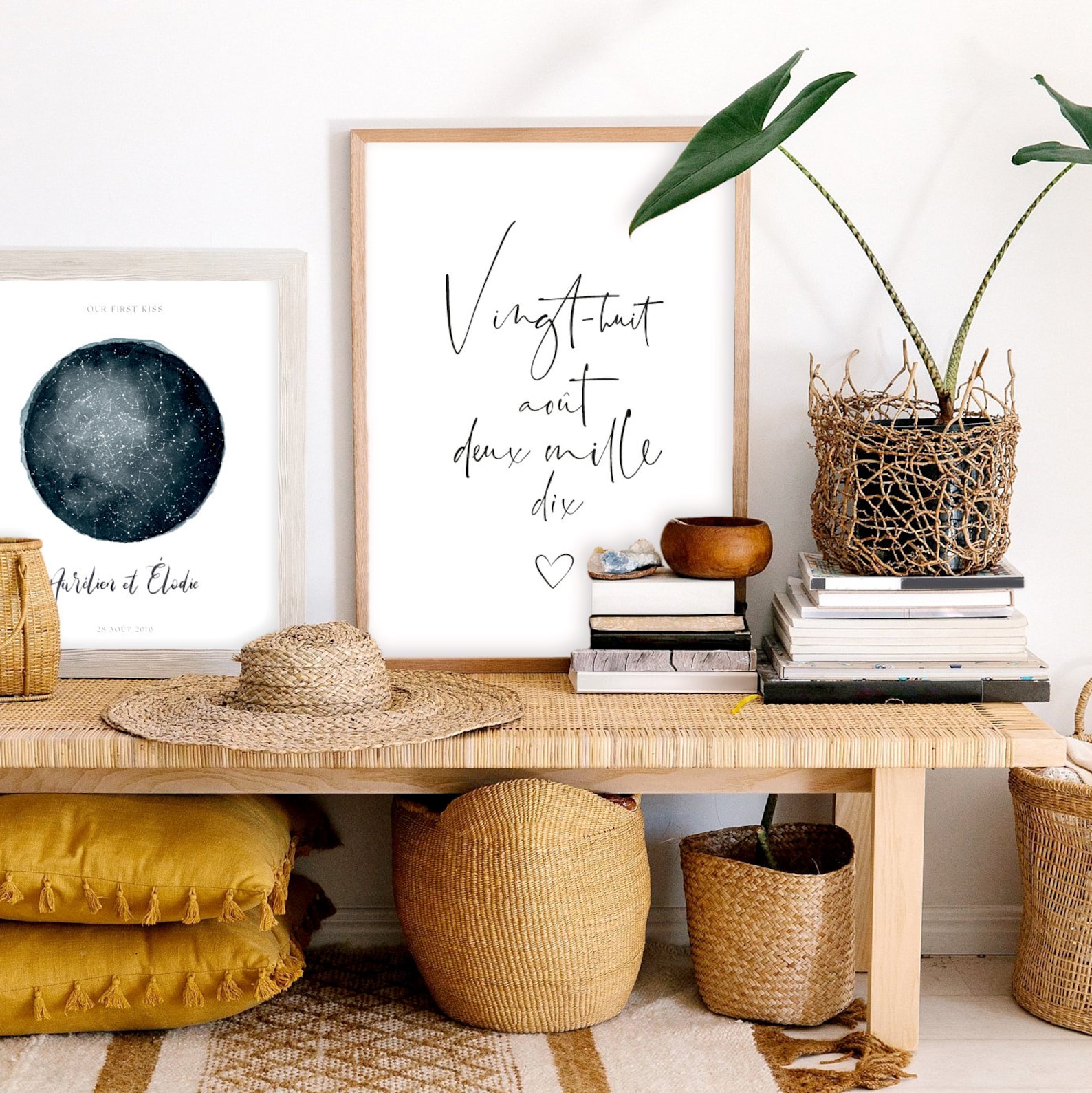 Poster Date to customize light | Etsy