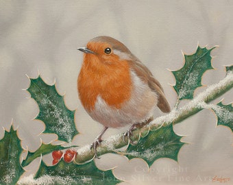 Robin Bird Portrait. Original Painting by Award Winning UK | Etsy