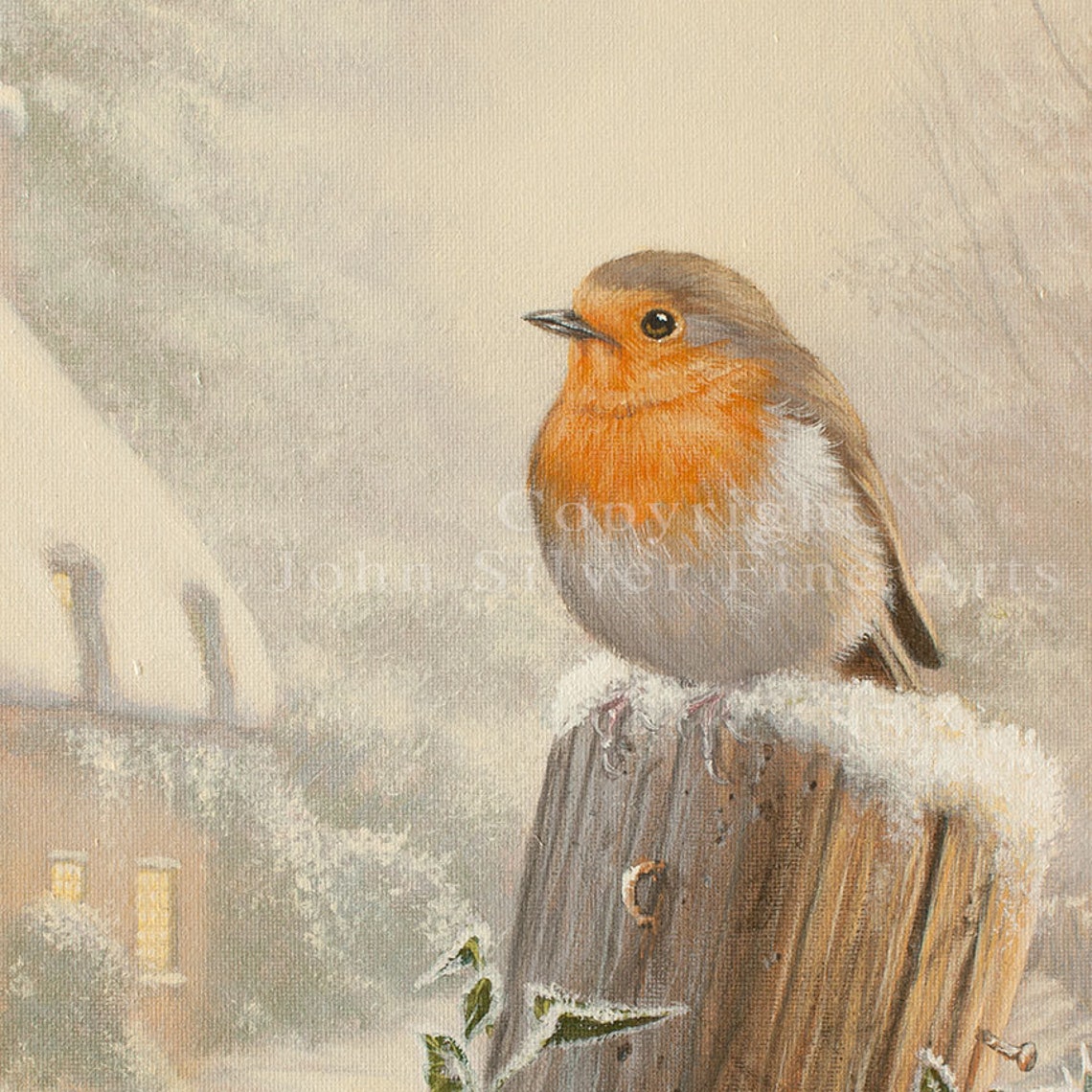 Robin Bird Portrait. Original Painting by Award Winning UK Master ...