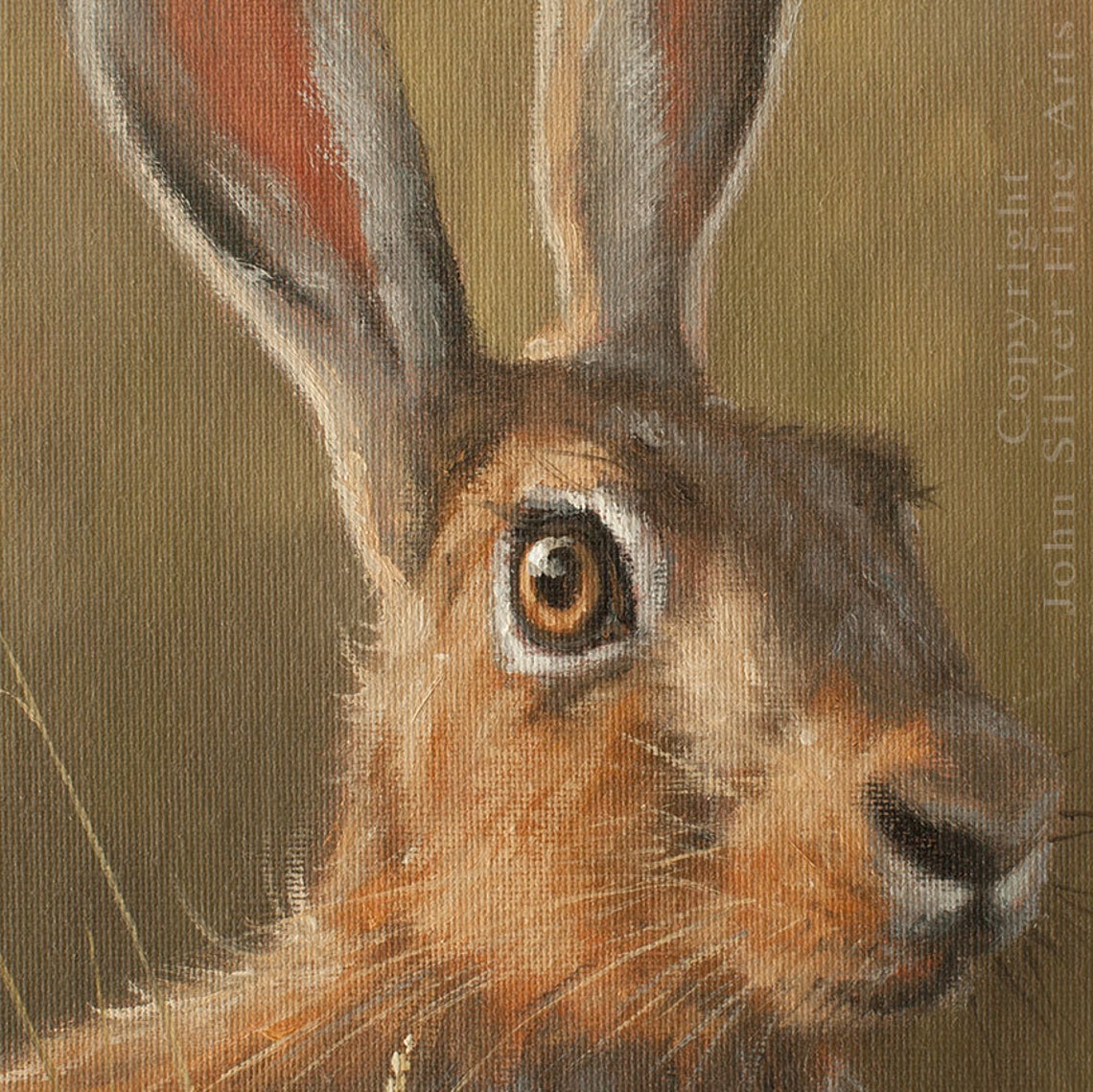 Hare Portrait. Original Classical Oil Painting by award | Etsy