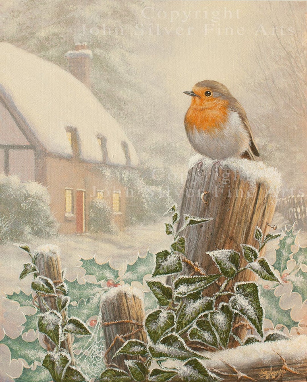 Robin Bird Portrait. Original Painting by Award Winning UK Master ...