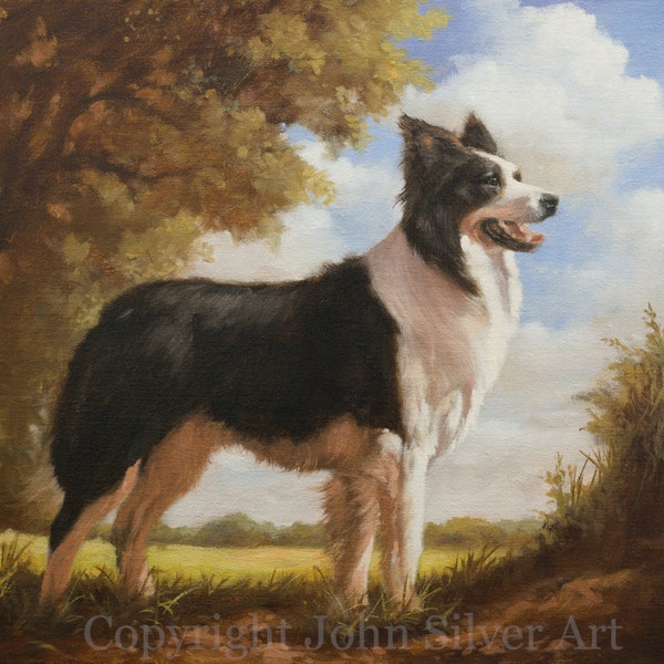 Collie Oil Painting - Etsy