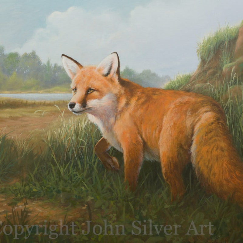 Paintings of Foxes - Etsy