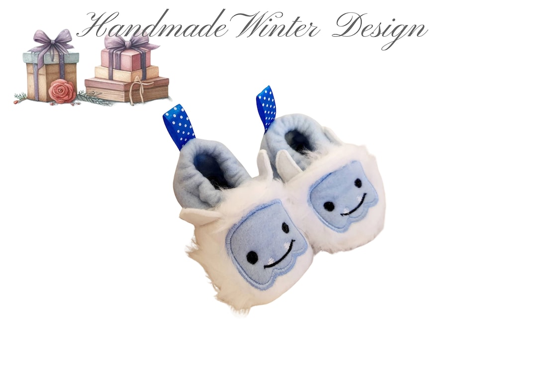 Childrens Novelty Slippers, Yeti Slippers - Etsy