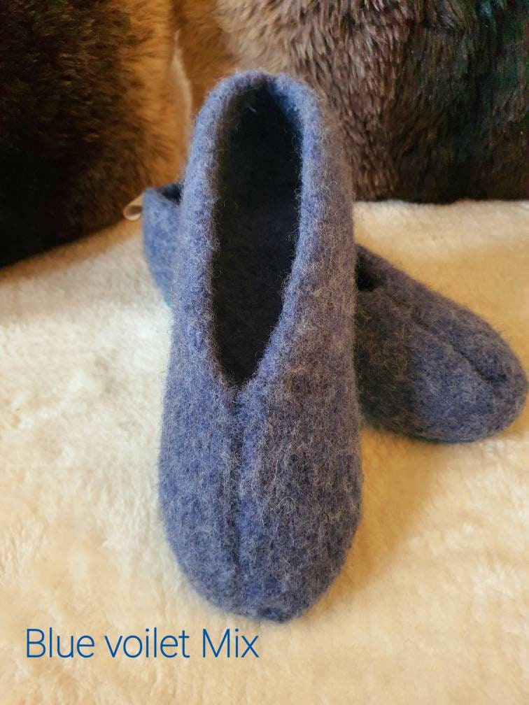 Unisex felted Slippers womens Mens Childrens | Etsy