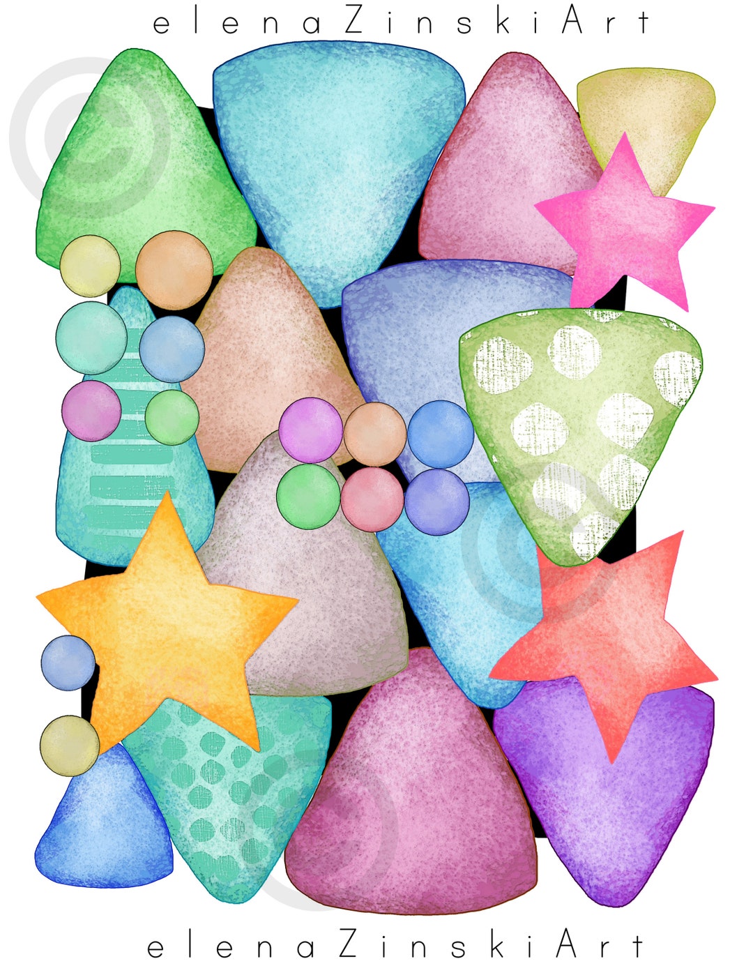 Fun Patterns And Shapes To Cut Out Etsy