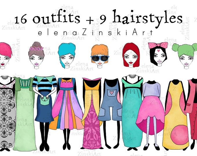 Big Bundle Collage Heads Bodies - Etsy